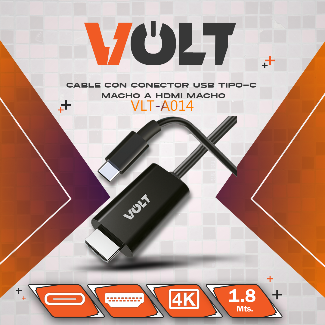 Cable Tipo-C macho a HDMI machoVLT-A014 – Volt Power
